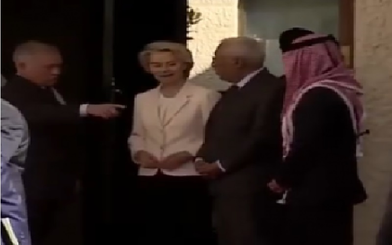 الملك يستقبل رئيسا المجلس والمفوضية الأوروبيين في الحسينية